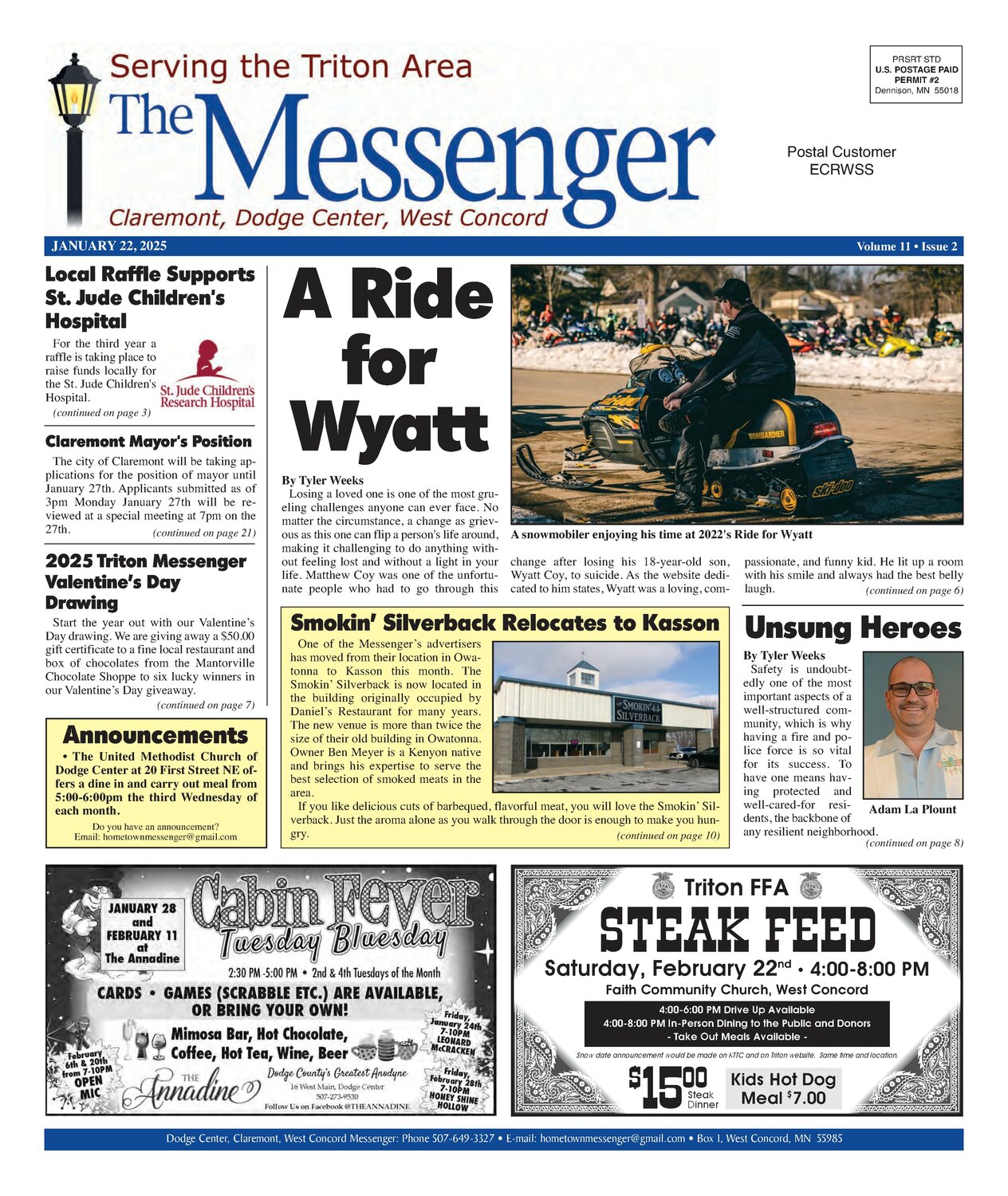 The Messenger January 2025 Issue 2 - West Concord Messenger